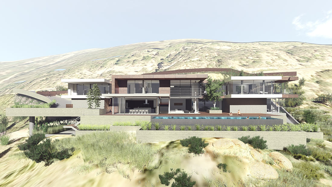 Steve-Kent-Architect-Malibu-Elevation - Steven Kent Architects